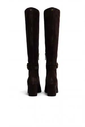 Holland Cooper Marlborough Mid Heel Knee Boot Suede
