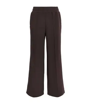 Varley Doublesoft Wide-leg Sweatpants - Brown