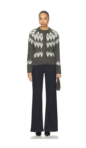 Veronica Beard Christina Fairisle Cardigan