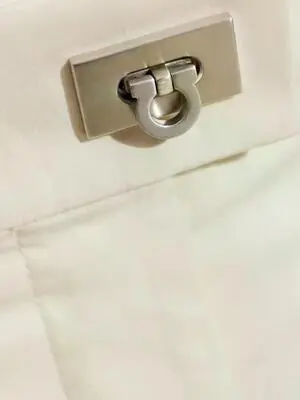 FERRAGAMO Gancini-plaque Trousers