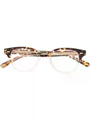EYEVAN 7285 Webb Tortoiseshell Square-frame Glasses - Brown