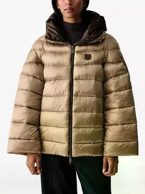 AERONAUTICA MILITARE Quilted Hooded Jacket - Neutrals