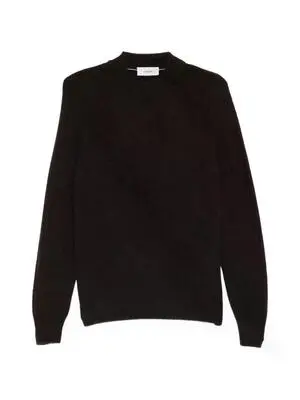 LARDINI Waffle-knit Sweater - Brown