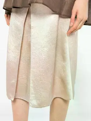 COTEMP Satin-finish Slit-detail Skirt