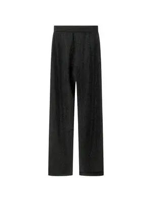TWENTY FOURHAITCH Imarya Crystal-embellished Wide-leg Trousers