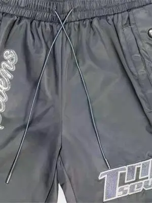 TRIPLE SEVENS Logo-embroidered Button-up Shorts