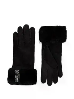UGG Sheepskin Braid Gloves - Black