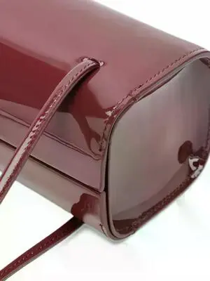 FANE Bra Patent-finish Shoulder Bag