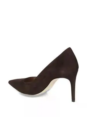 STUART WEITZMAN Power 85 Pointed-toe Suede Pumps