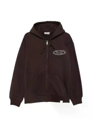 Carhartt Work In Progress Graphic-print Zip-up Hoodie - Brown
