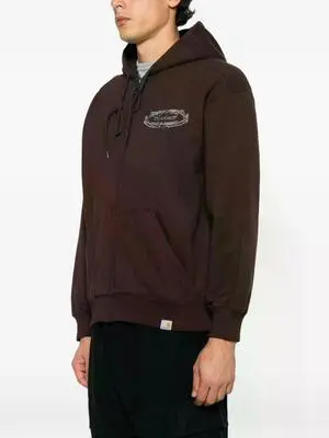 Carhartt Work In Progress Graphic-print Zip-up Hoodie
