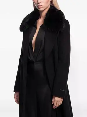 Rudsak Mel Faux-fur-collar Wool Trench Coat