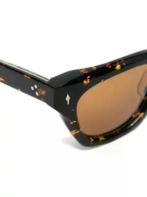 JACQUES MARIE MAGE Dealan Tortoiseshell-effect Square-frame Sunglasses