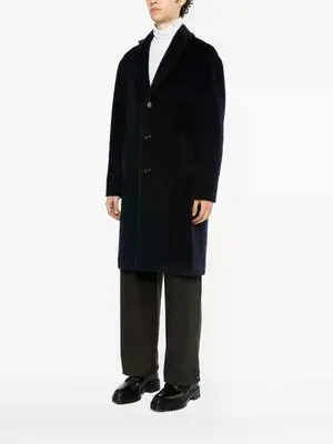 LARDINI Brushed Single-breasted Coat