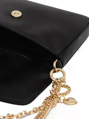 Pinko Charm-embellished Leather Tote Bag