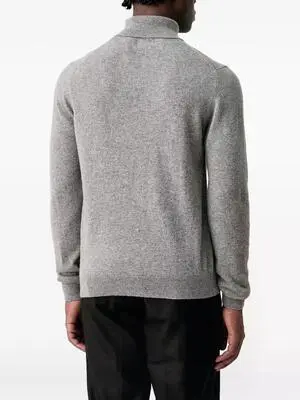 Lindbergh Roll-neck Embroidered-logo Sweater