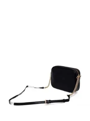 BLAUER. Logo-plaque Chain-link Crossbody Bag - Black