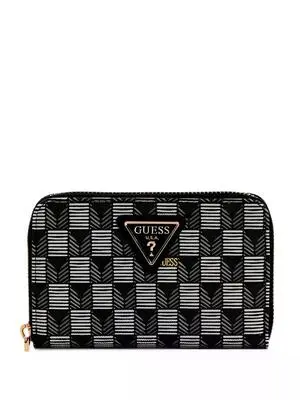 Guess G Wave Zip-around Wallet - Black