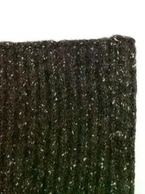 ELY ELY Button-fastening Ribbed-knit Scarf