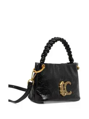 Lola Casademunt Small Braided-handle Logo-plaque Tote Bag