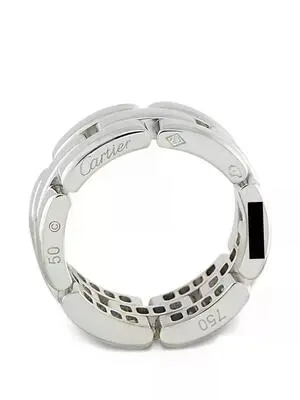 Cartier Maillon Panthère Diamond Ring - Silver