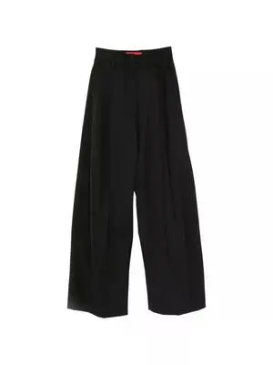 THELATEST Pleated Tailored Trousers - Black