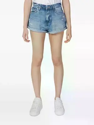 Pepe Jeans Lola Rolled-cuff Shorts - Blue