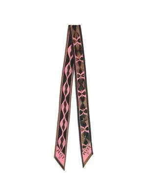 Emilio Pucci Mixed-print Silk Bandeau - Black