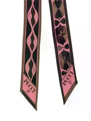 Emilio Pucci Mixed-print Silk Bandeau