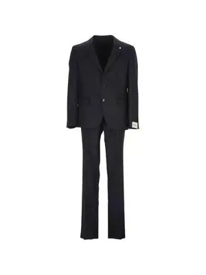 L.B.M. 1911 Single-breasted Virgin Wool Suit - Blue