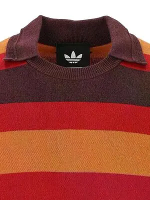 Adidas X Wales Bonner Striped-knit Sweater