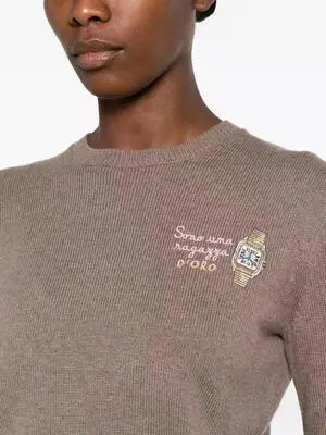 MC2 SAINT BARTH New Queen Embroidered Crew-neck Sweater