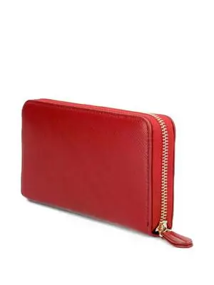 TWINSET Logo-plaque Zip-around Wallet - Red