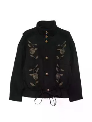 Antik Batik Aristide Floral-embroidered Jacket - Grey