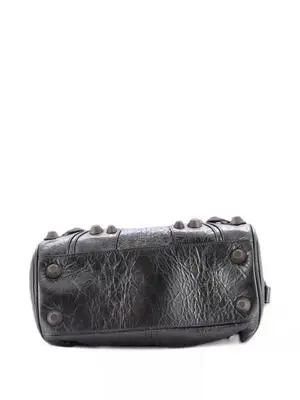 Balenciaga Le Cagole Cylinder Leather Shoulder Bag - Grey