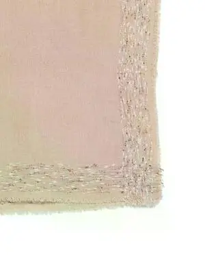 Faliero Sarti Fringed Bouclé-trim Scarf