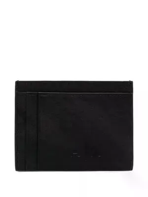 Armani Exchange A|x Debossed Leather Card Holder Set - Black