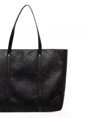 Armani Exchange Monogram-embossed Logo-plaque Tote Bag