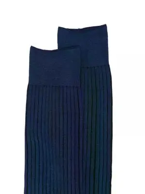 ANT45 Menfi Long Ribbed-knit Socks