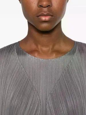 Issey Miyake Pleated Long-line Cardigan