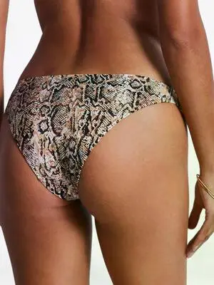 AUBADE Fierce Spirit Snake-print Bikini Bottoms