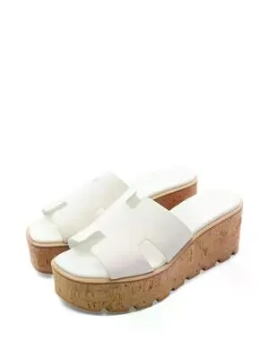 Hermès 2010s Eze Sandals - White