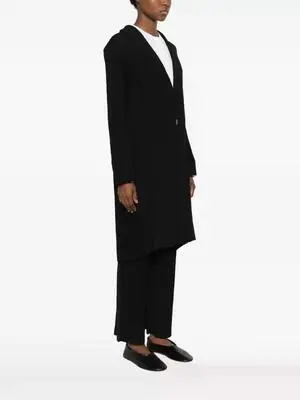Issey Miyake Pleated Single-breasted Coat