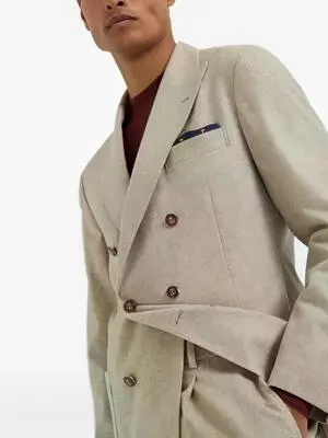 Brunello Cucinelli Double-breasted Peak-lapel Suit