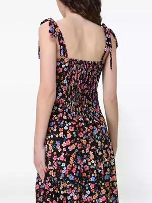 MAR DE MARGARITAS Floral-print Peplum Mini Dress