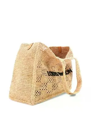 LOUIS VUITTON Summer Shopper Embroidered Raffia Mm Tote Bag