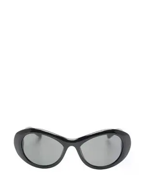 Jacquemus Oval-frame Sunglasses - Black