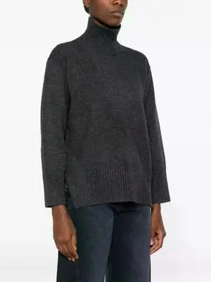 Calvin Klein Lux High-neck Side-slit Sweater