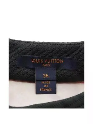 LOUIS VUITTON 2000s Color-block Ruffle-trim Blouse