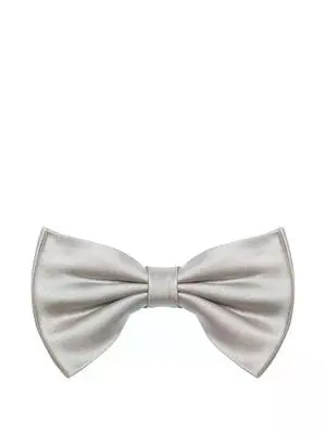 NICKY MILANO 1920 Silk Bow Tie - Silver